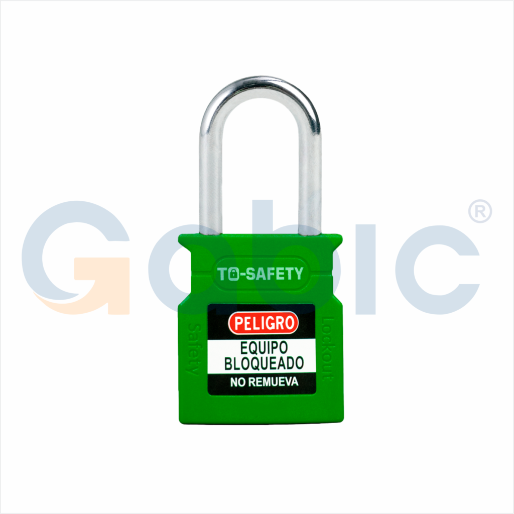 CANDADO DE BLOQUEO CON ARCO DE ACERO DE 38MM VERDE TS-WCP38S – TO ...