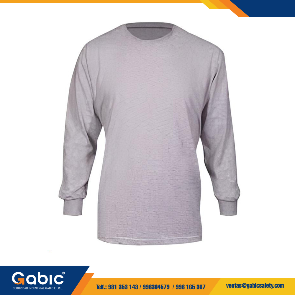 Polo Plomo 20-1 Manga Larga al mejor Precio - Gabic Safety